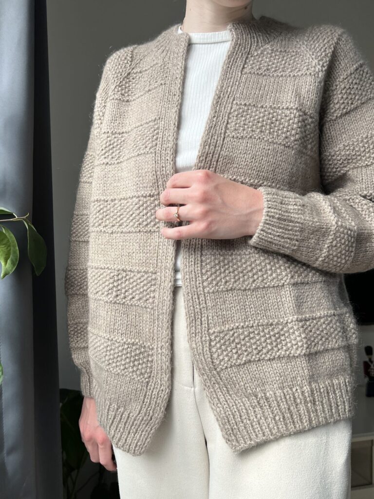 Moss & Stripes Cardigan - Yarnbook